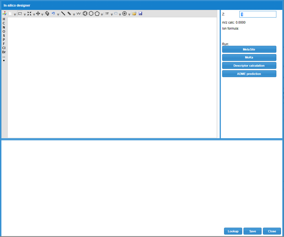 In-silico design tool & External Computations – Mass Analytica